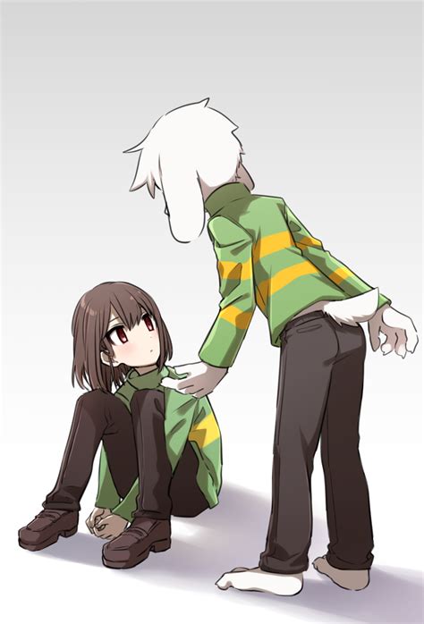 Chara And Asriel Dreemurr Undertale Drawn By Leftporygon Danbooru