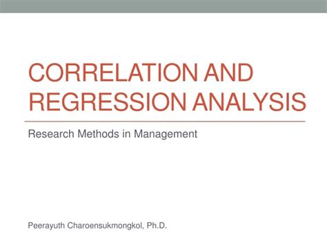 Ppt Correlation And Regression Analysis Powerpoint Presentation Free Download Id 8899365