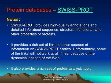 Essential Bioinformatics And Biocomputing Lsm 2104 Section I