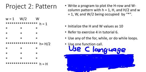 Solved Project 2 Pattern • Write A Program To Plot The