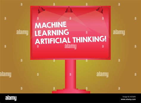 Word Writing Text Machine Learning Artificial Thinking Business Concept For Elearning Online