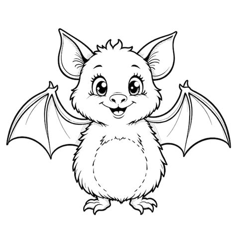 Dessin De Chauve Souris Illustration Vectorielle Page à Colorier