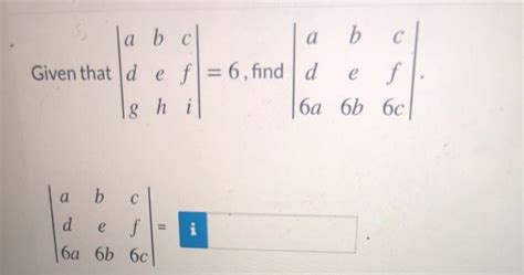 solved aь с a b b С e f given that d e f 6 find d 6а