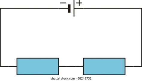 Electrical Diagram Series Connection Stock Vector Royalty Free Shutterstock