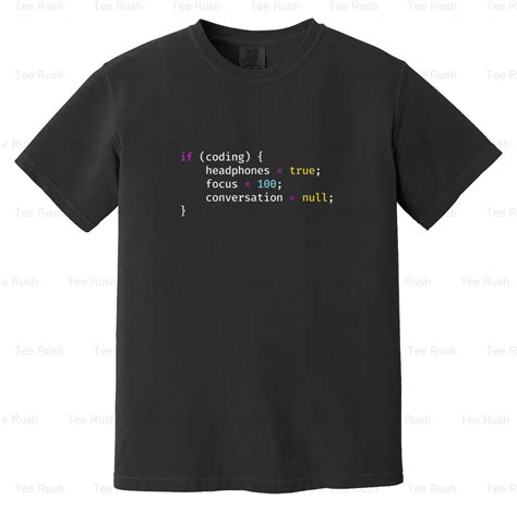 Funny Joke Programming If Coding Headphones Focus Coder Developer