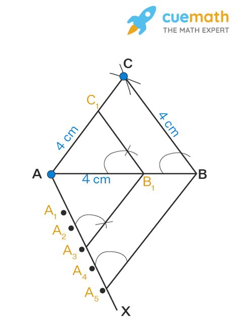 Draw An Equilateral Triangle ABC Of Each Side 4 Cm Construct A