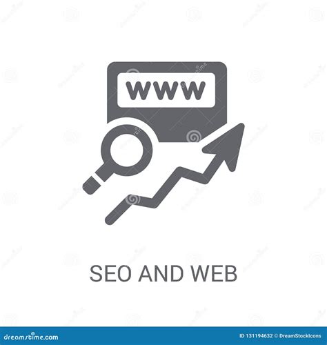 Seo And Web Icon Trendy Seo And Web Logo Concept On White Background From Programming