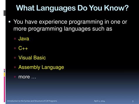 Ppt C Syntax And Structure 1 1 Materials From Text Professor Msdn