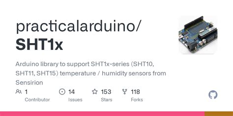 Github Practicalarduinosht1x Arduino Library To Support Sht1x