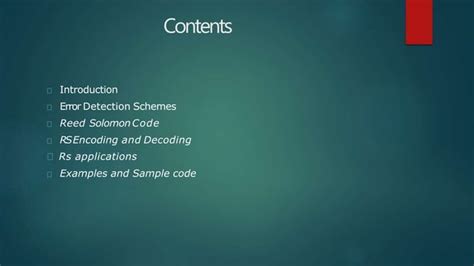 Reed Solomon Code Pptx