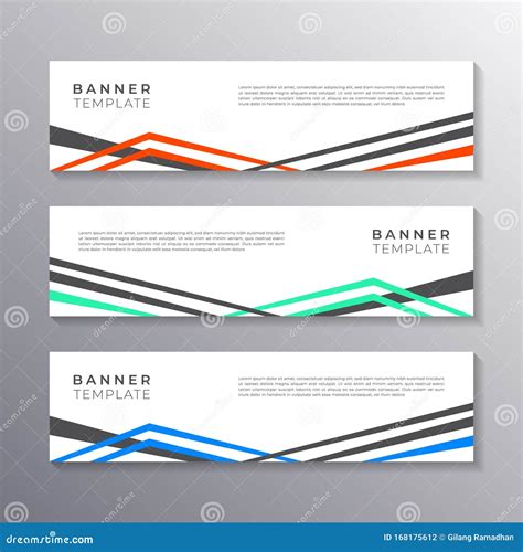Business Banner Template Layout Background Design Corporate Geometric Web Header Or Footer