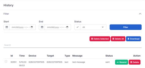 Message History Fonnte S Documentation