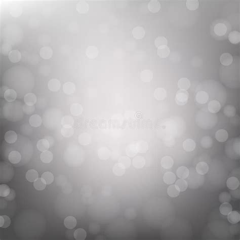 Abstract Gray Circular Bokeh Background Stock Vector Illustration Of