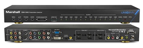 marshall vsw 1000 multiformat presentation switcher hdmi dvi vga