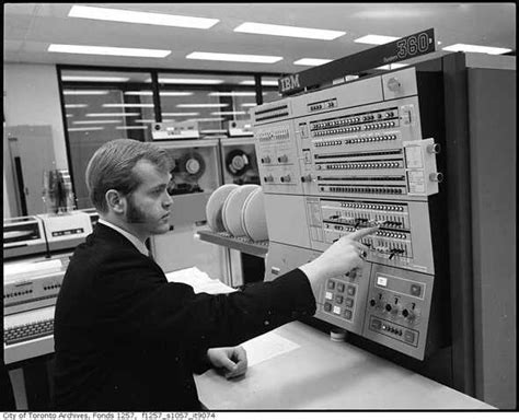 Ibm System360 Console Console Is Cool But The Porkchop Sideburns Are
