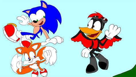 Sonic And Tails Meet Red By Sammyd Productions On Deviantart