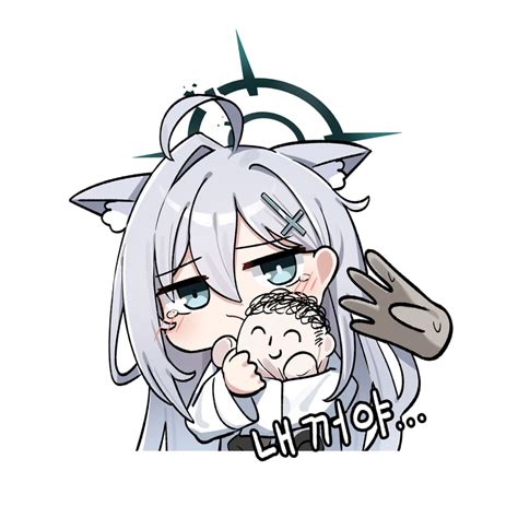 Sensei Doodle Sensei Shiroko And Shiroko Terror Blue Archive Drawn By Di Le To Danbooru