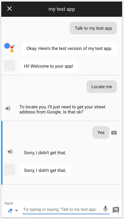 Unable To Confirm A Permissions Request Using Dialogflow And Actions On
