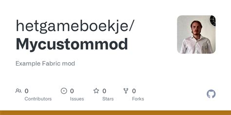 Github Hetgameboekjemycustommod Example Fabric Mod