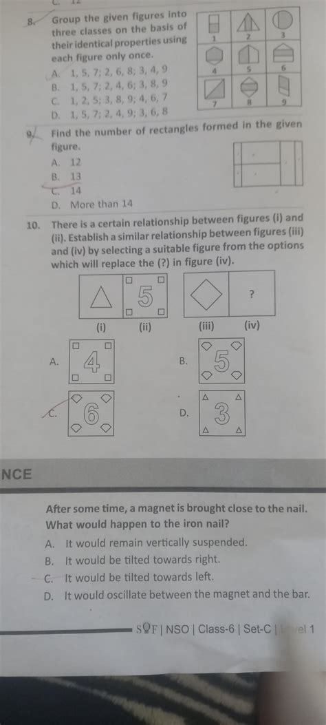 8 Group The Given Figures Into Three Classes On The Basis Of Their Ident