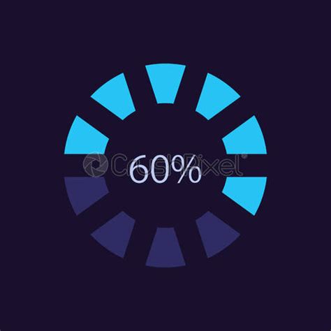 Loader Bar Infographic Chart Design Template For Dark Theme Stock Vector 6260257 Crushpixel