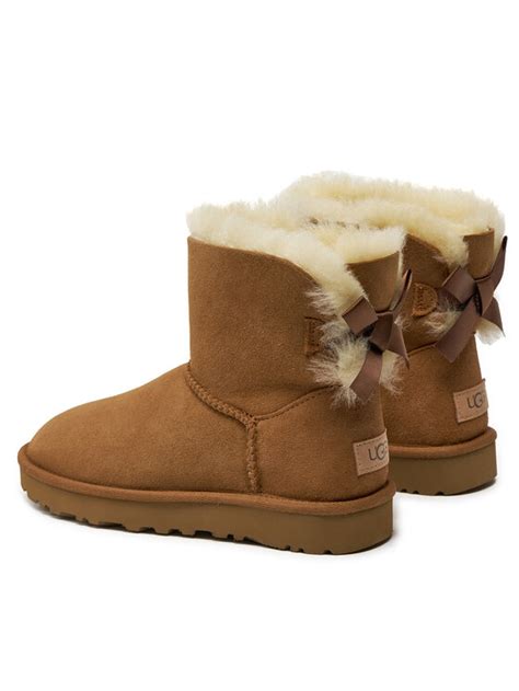 Ugg Μπότες Χιονιού W Mini Bailey Bow Ii 1016501 Καφέ Modivogr