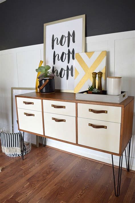 Midcentury Modern Credenza Diy Furniture Makeovers Diy Leather