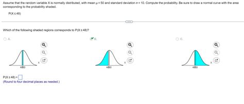 assume that the random variable x is normally