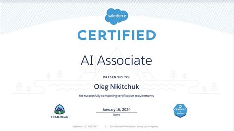Oleg Nikitchuk On Linkedin Ai Salesforce Salesforcecertified Salesforceassociate Ai…