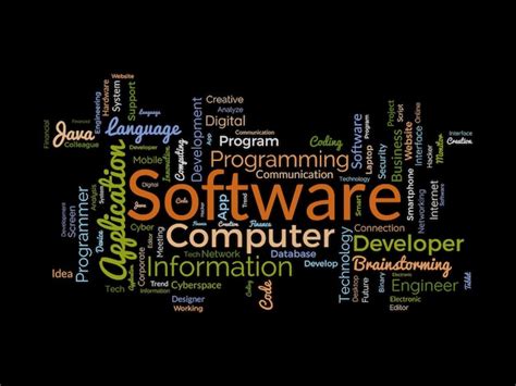 Premium Vector Word Cloud Background Concept For Software Computer Programming Development Of