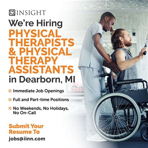 Hiring Physicaltherapist Pta Physicaltherapy Dearbornjobs Joinourteam Healthcarecareers