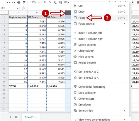 How To Switch Columns In Google Sheets | SpreadCheaters