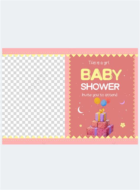 베이비 샤워 세례식 만화 초대장 이미지 사진 466680887 무료 다운로드