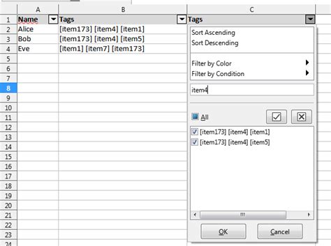 How To Create A List Of Items In An Excel Cell And Be Able To Data Filter This Column Super User