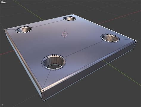 Looking For A Solution With Shading Smooth On A Flat Object With Bevels Modeling Blender