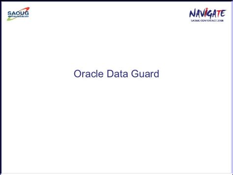 Oracle Data Guard