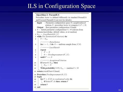 ppt automatic algorithm configuration based on local search