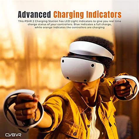 Cybvr Controller Charging Station For Ps Vr2 Fast Charging Psvr2