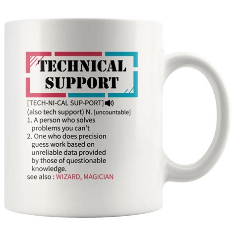 tech support definition mug computer programmer funny coffee mug 11oz