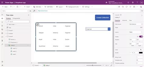 Dropdown Default Items Selectedvalue Filter Gallery Using Dropdown