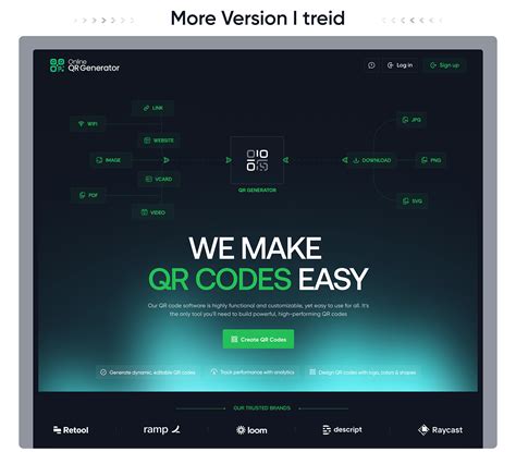 Qr Code Generator Saas Uiux Behance