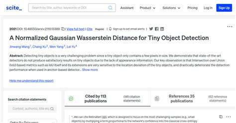 a normalized gaussian wasserstein distance for tiny object detection