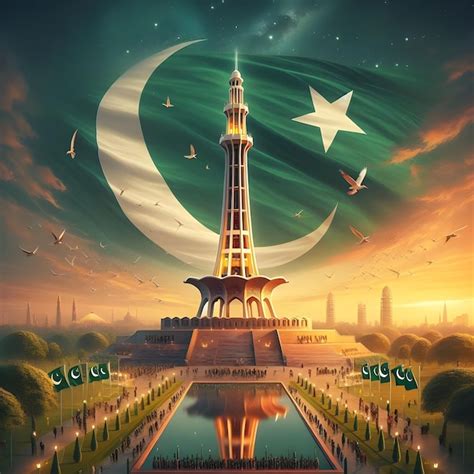 Premium Photo Minar E Pakistan