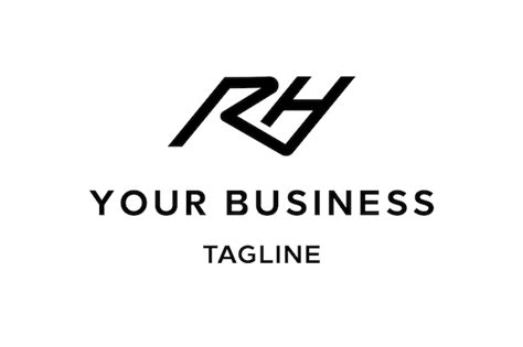 Premium Vector Rh Logo Design