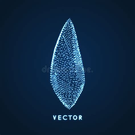 object with dots molecular grid 3d technology style with particle vector illustration