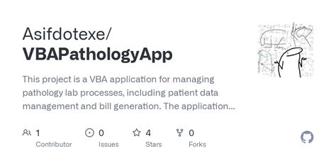 Github Asifdotexevbapathologyapp This Project Is A Vba Application