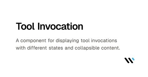 Tool Invocation