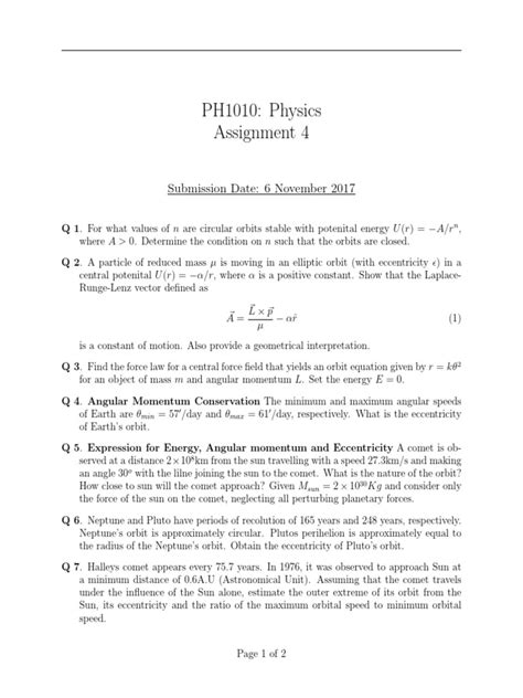 assignment 4 pdf orbit angular momentum
