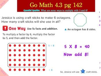 Go Math Interactive Mimio Lesson Multiply With And By Cool Corner