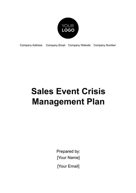 Free Sales Plan Template To Edit Online